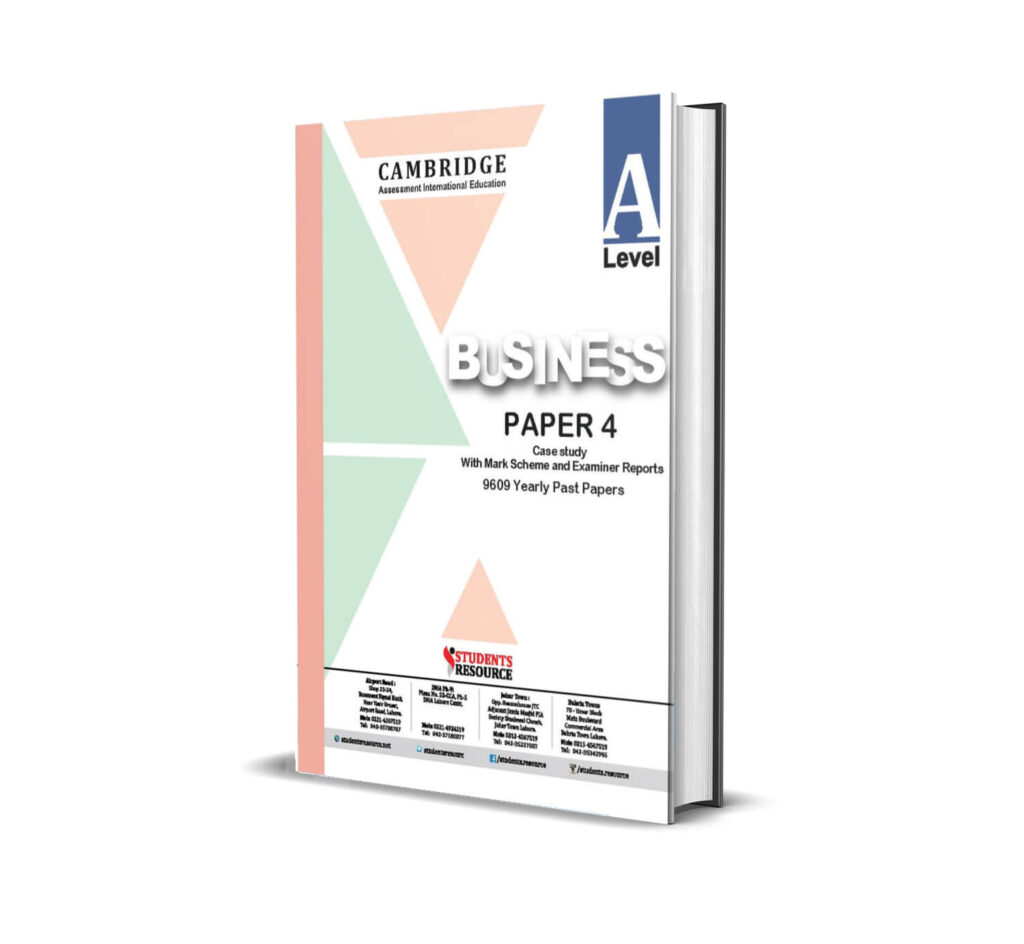 A Level Business 9609 P4 Yearly | Ring Bind | Examiner’s Report – Hazir ...