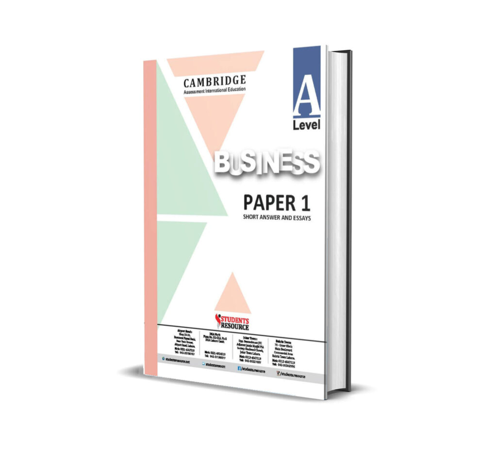 A Level Business 9609 Paper 1 Yearly | 2021-2024 | Ring Bind | Mark ...