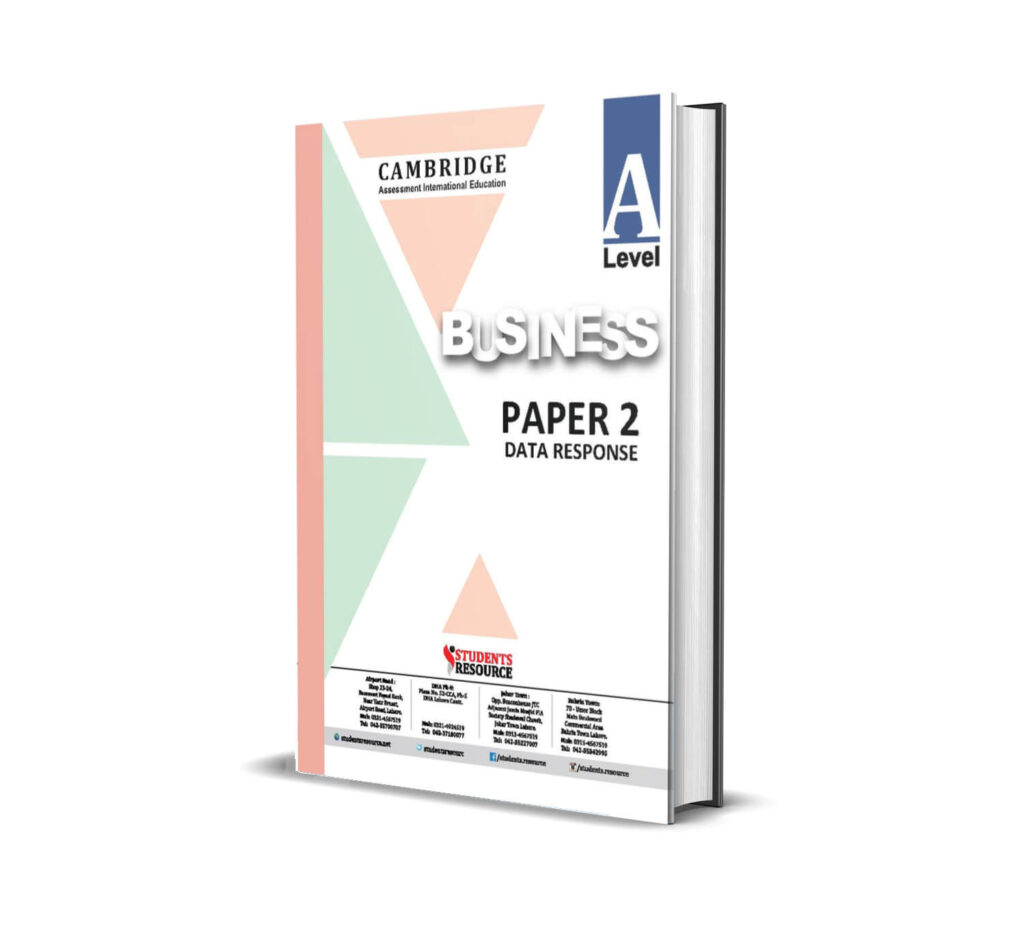 A Level Business 9609 Paper 2 Yearly | 2021-2024 | Ring Bind | Mark ...