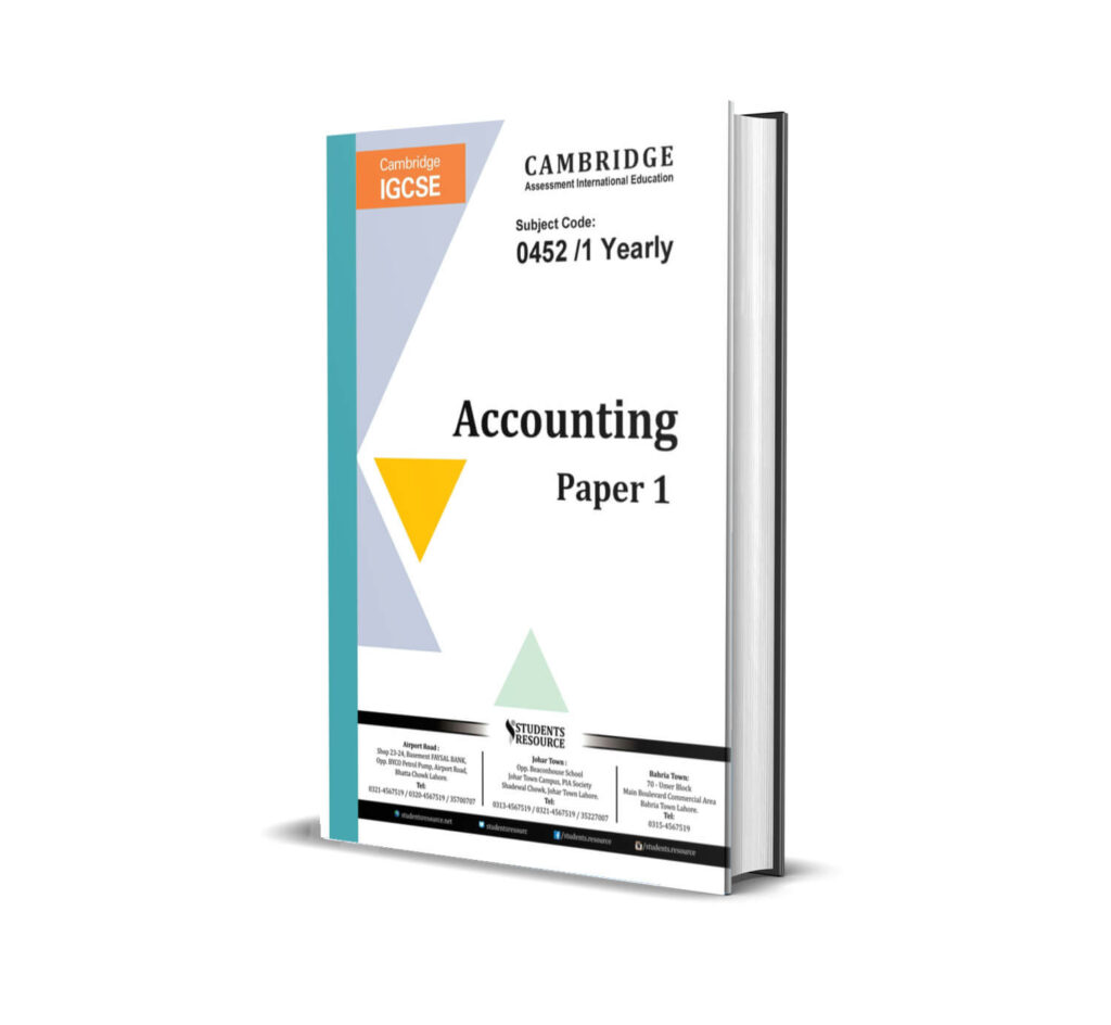 IGCSE Accounting 0452 Paper 1 MCQs Yearly | 2018-2023 | Ring Bind | New ...
