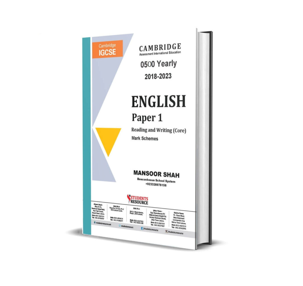 IGCSE English Language 0500 Paper 1 Reading | Yearly | 2019-2023 | All ...