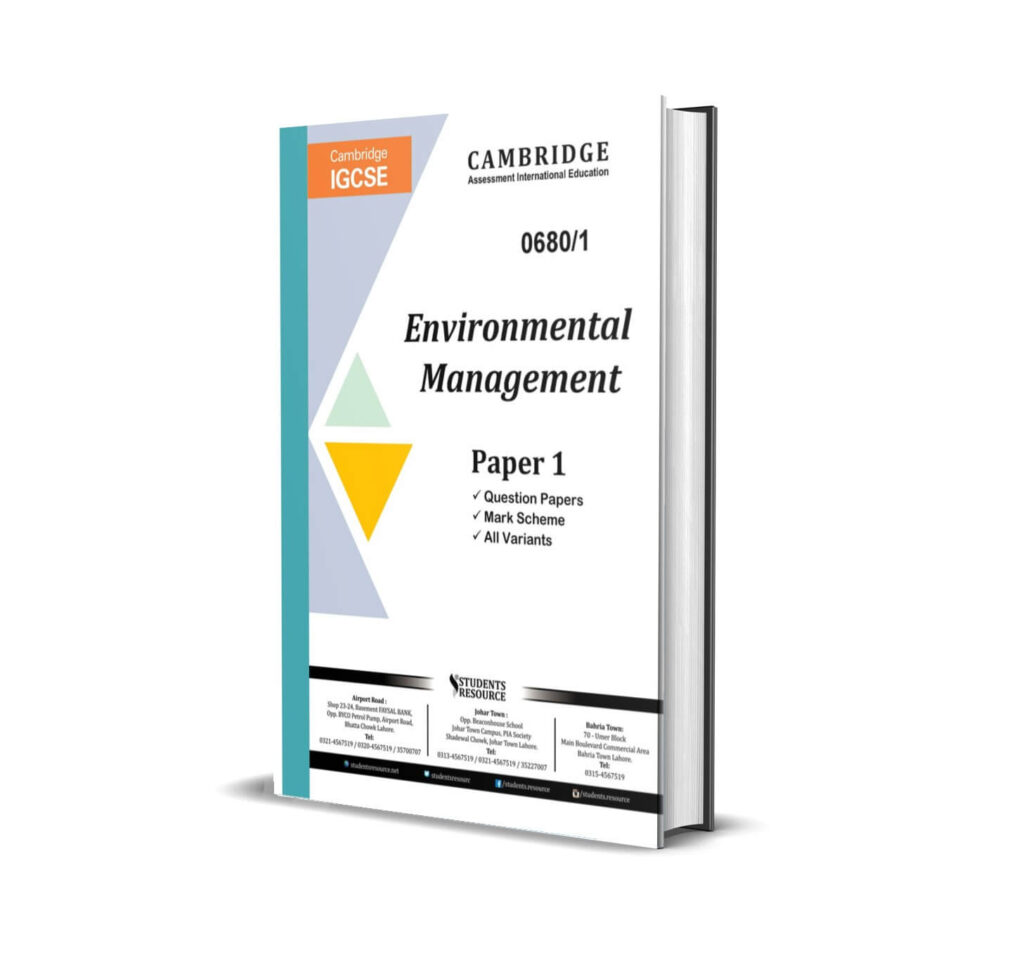 IGCSE Environmental Management 0680 Paper 1 Yearly | 2019-2024 | All ...