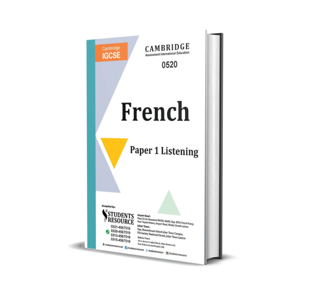 IGCSE French 0520 Paper 1 Yearly | 2018-2023 | All Variants | Ring Bind ...