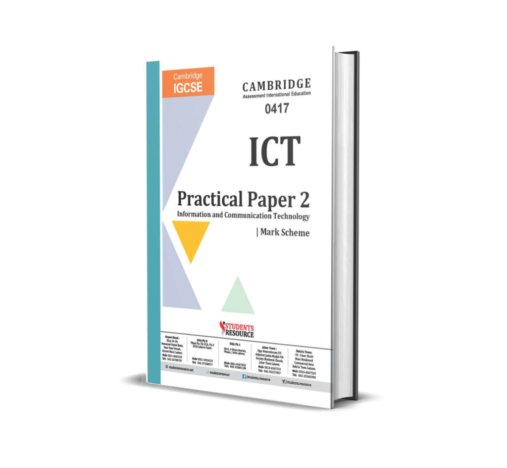 IGCSE ICT 0417 Paper 2 Yearly | 2019-2024 | All Variants | Ring Bind ...