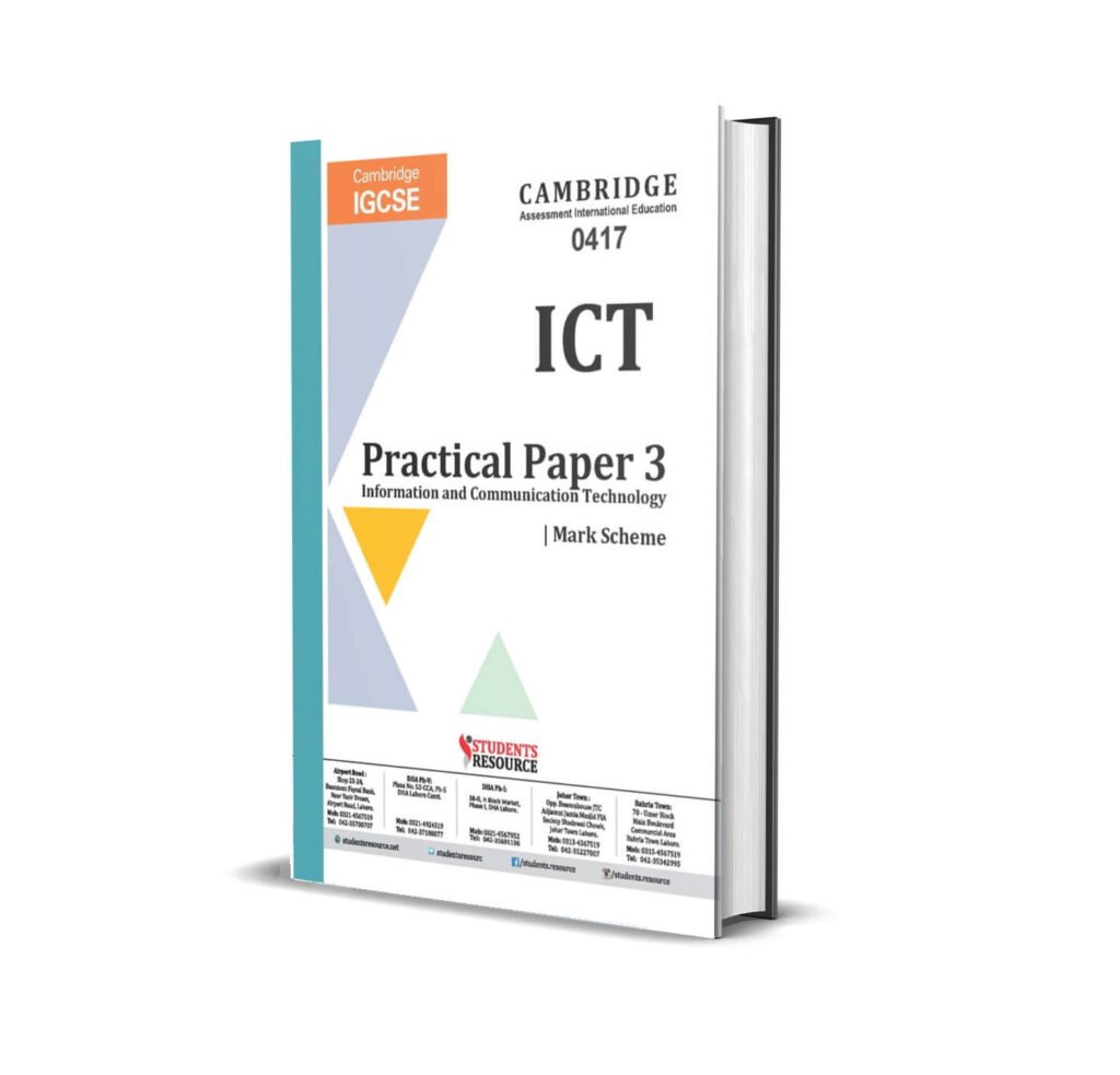 IGCSE ICT 0417 Paper 3 Yearly | 2019-2024 | All Variants | Ring Bind ...