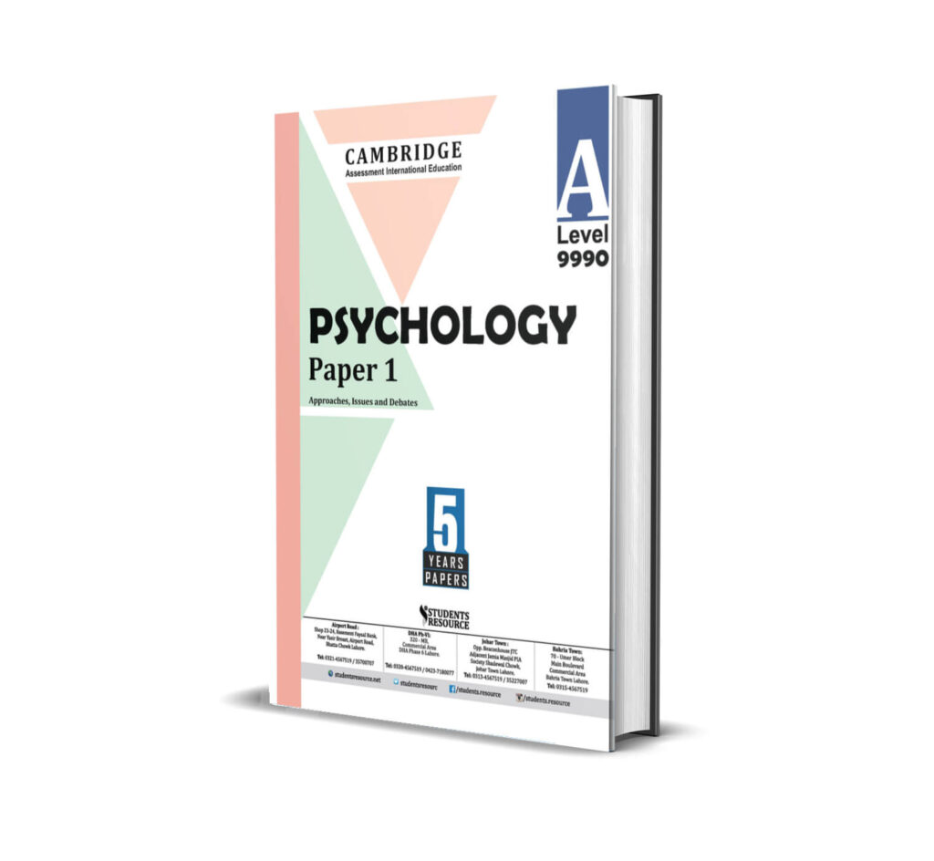 A Level Psychology 9990 Paper 1 Yearly | 2019-2024 | Ring Bind | Mark ...