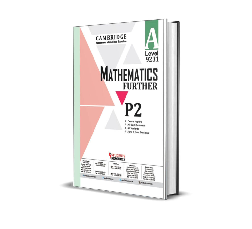 A Level Mathematics Further 9231 Paper 2 Yearly | 2019-2023 | Ring Bind ...
