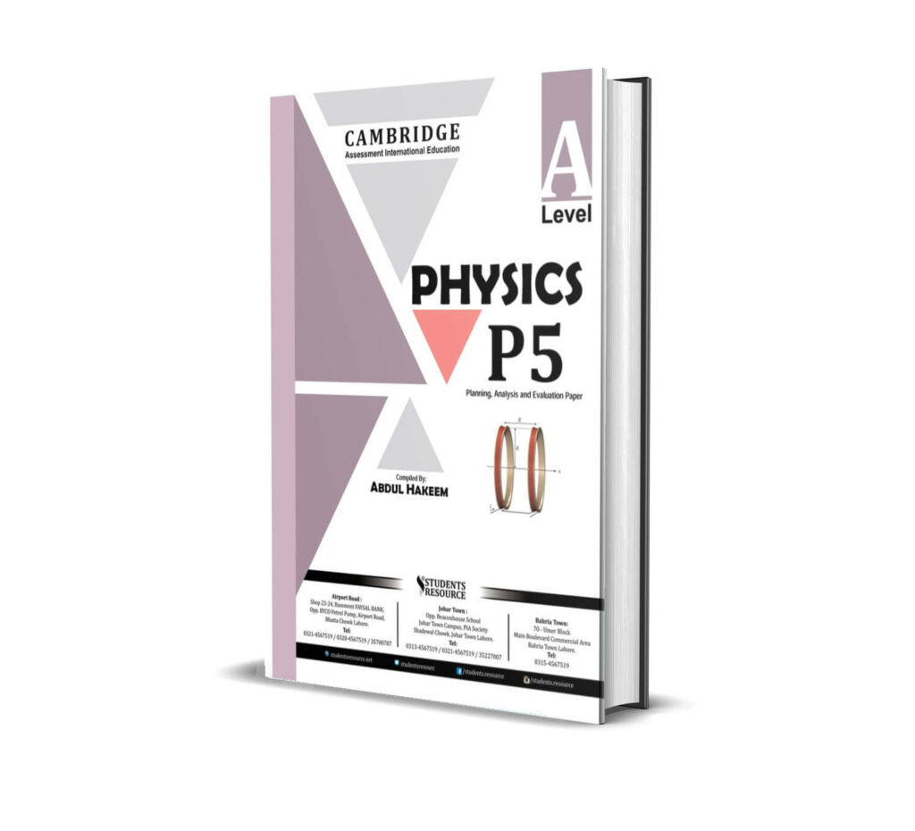 A Level Physics 9702 Paper 5 Yearly | 2019-2024 | Ring Bind | Mark ...